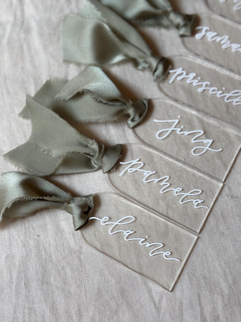 Custom Acrylic Name Tags - Handpainted and Handwritten - Etsy