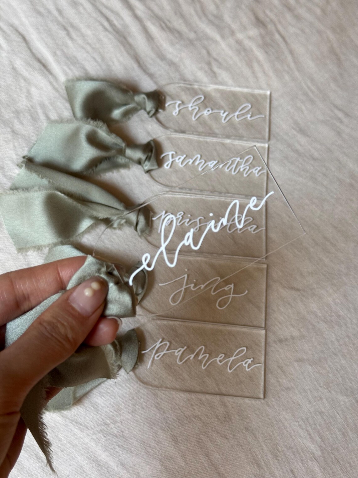 Custom Acrylic Name Tags - Handpainted and Handwritten - Etsy