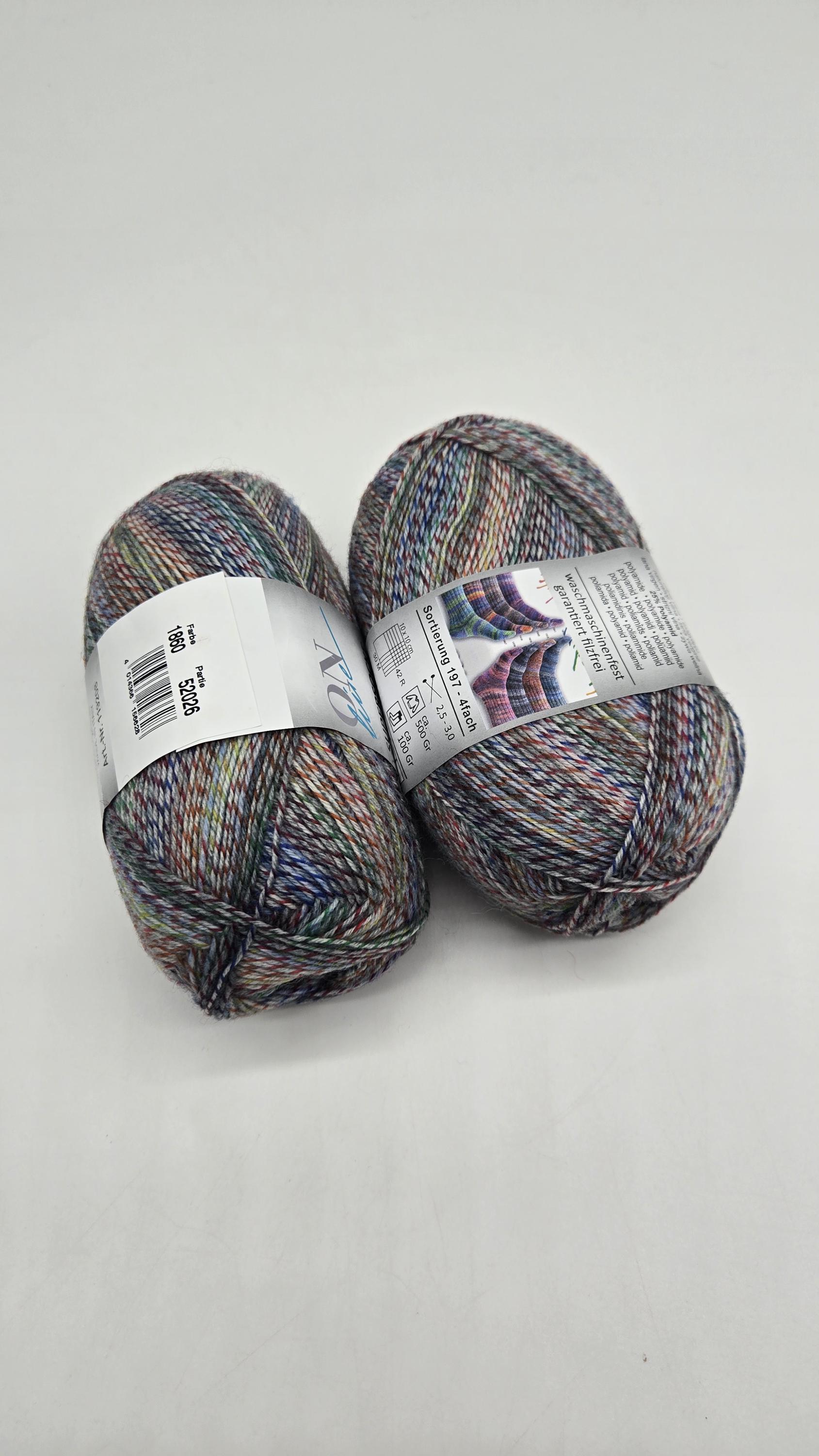Self-striping Sock Yarn: Virgin Wool Blend, Multicolored 4ply ON Line ...