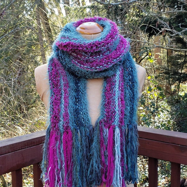 Loose Knit Scarf - Etsy