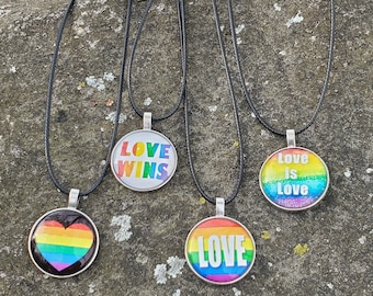 Unlabeled Pride Flag Necklace, Subtle Pride Merch, Unlabeled Pride ...