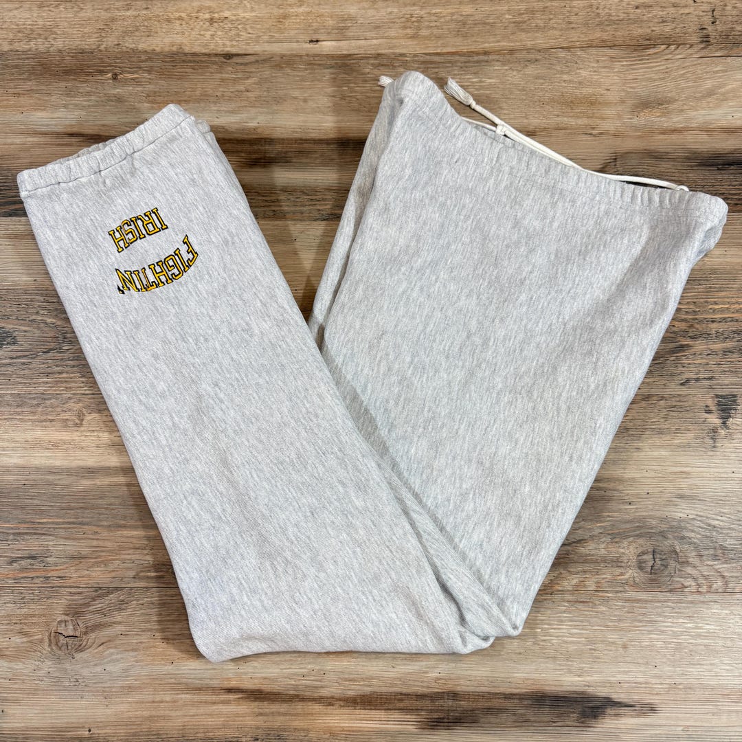 80s Vintage Champion Notre Dame Sweatpants: Reverse Weave Fighting ...