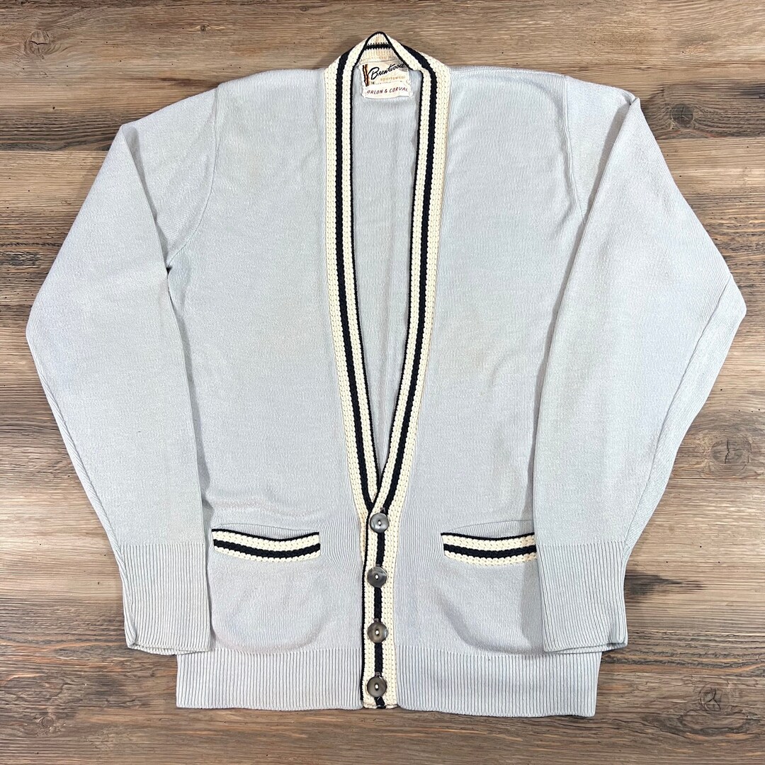 Rare 50s 60s Vintage VARSITY LETTERMAN FRATERNITY Cardigan Sweater ...
