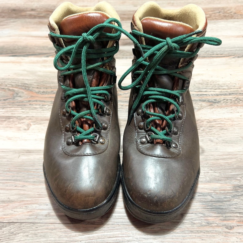 90s Vintage ASOLO AFX520 LEATHER Goretex Hunting Hiking Camping Alpine ...