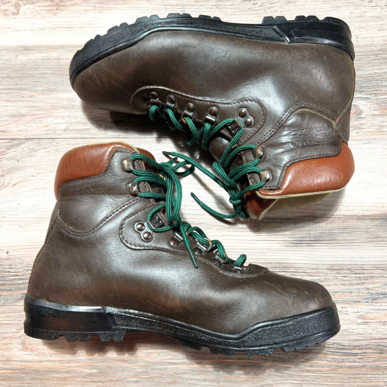 90s Vintage ASOLO AFX520 LEATHER Goretex Hunting Hiking Camping Alpine ...