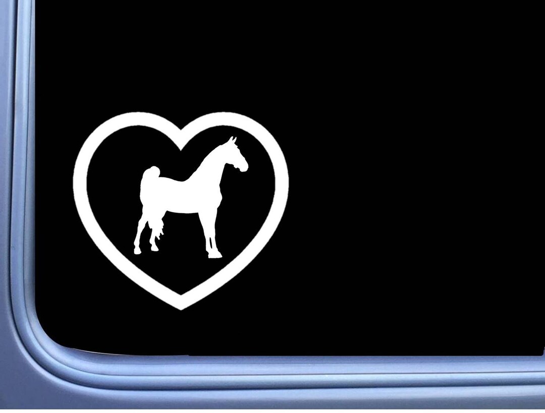 Morgan Big Heart Sticker L743 Horse Rescue Window Decal - Etsy