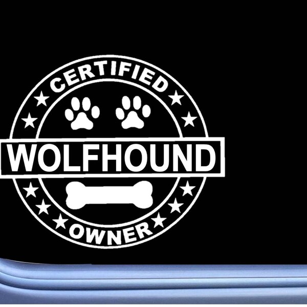 Wolfhound Decal - Etsy