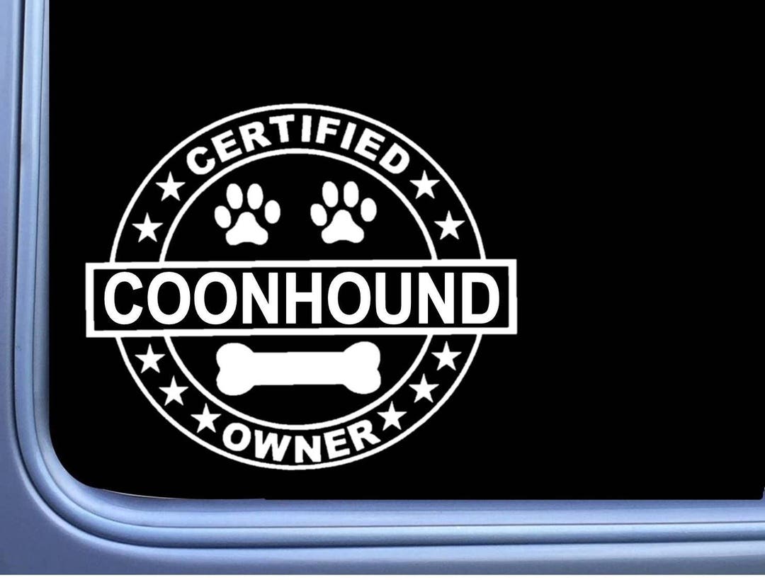 Certified Coonhound L268 Dog Sticker Window Decal - Etsy