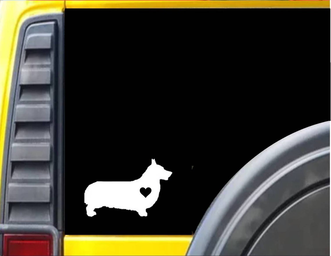 Pembroke Welsh Corgi Little Heart Window Decal Sticker *J627* - Etsy