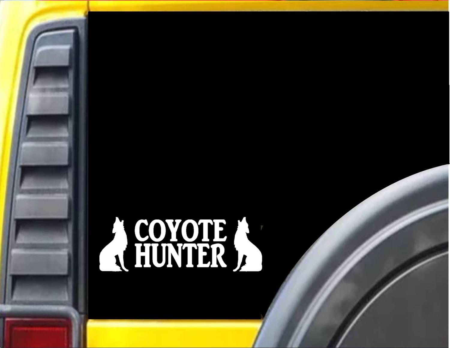 Coyote Hunter Window Decal Sticker H940 | Etsy