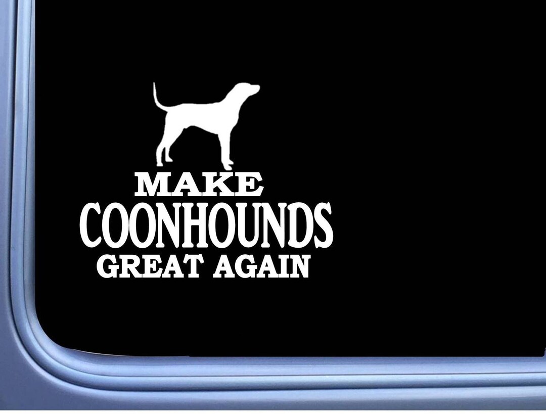 Coonhound Dog Sticker L71 Dog Sticker Window Decal - Etsy