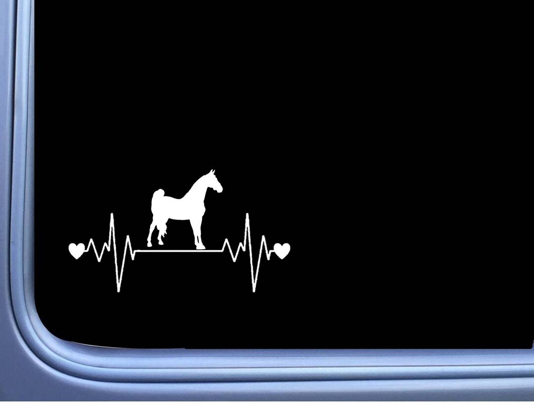Morgan Lifeline Sticker L744 8 Inch Horse Rescue Heartbeat Window Decal ...
