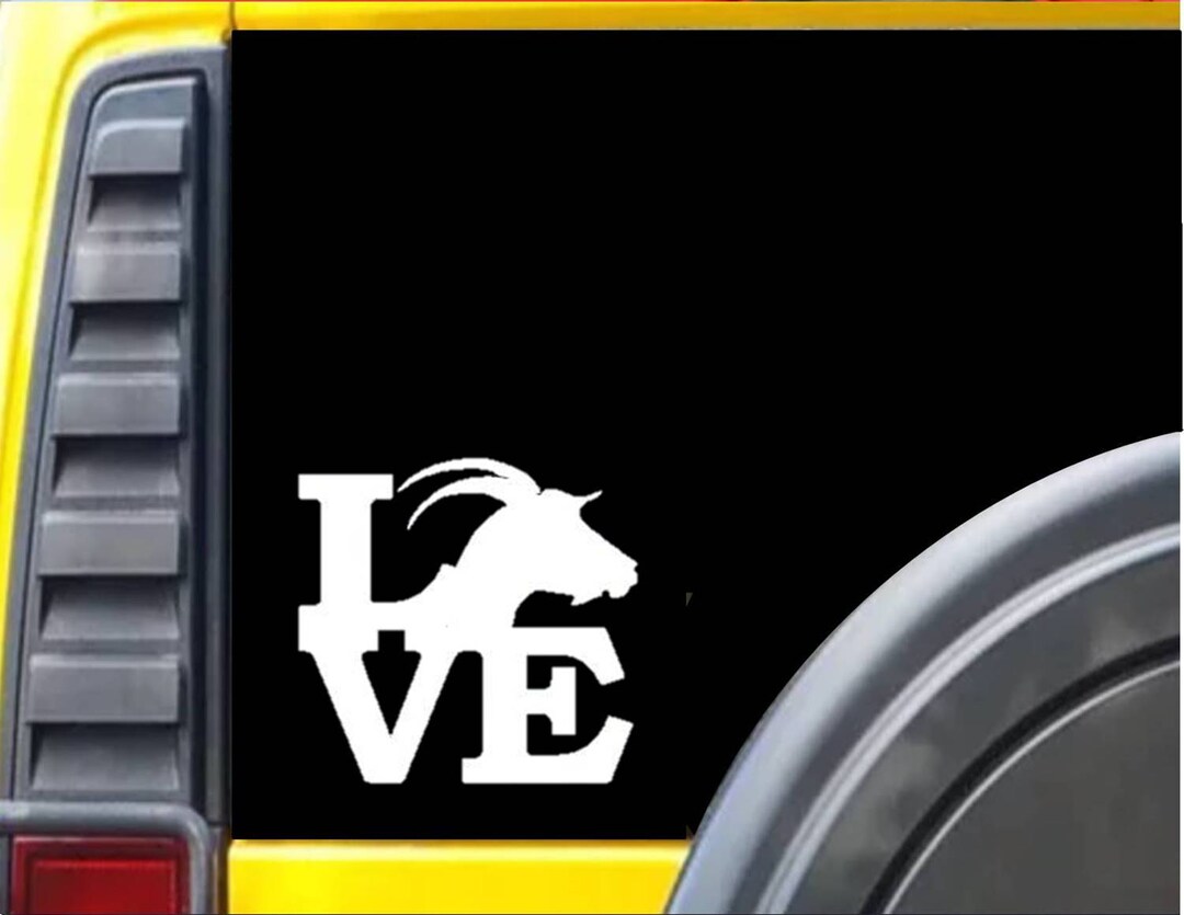 Goat Love Window Decal Sticker *F181* - Etsy