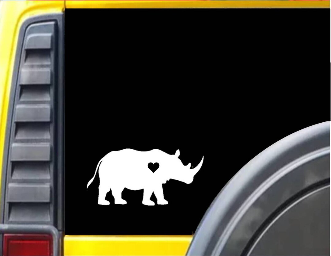 Rhino Window Decal Sticker *J456* - Etsy