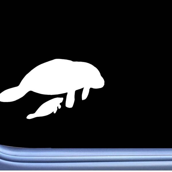 Manatee Window Decal - Etsy