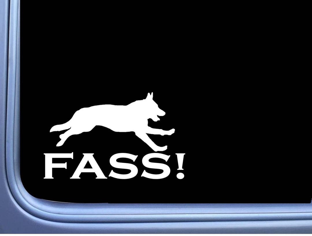Fass L791 8 Inch Sticker Dog German Shepherd Schutzhund Window Decal - Etsy