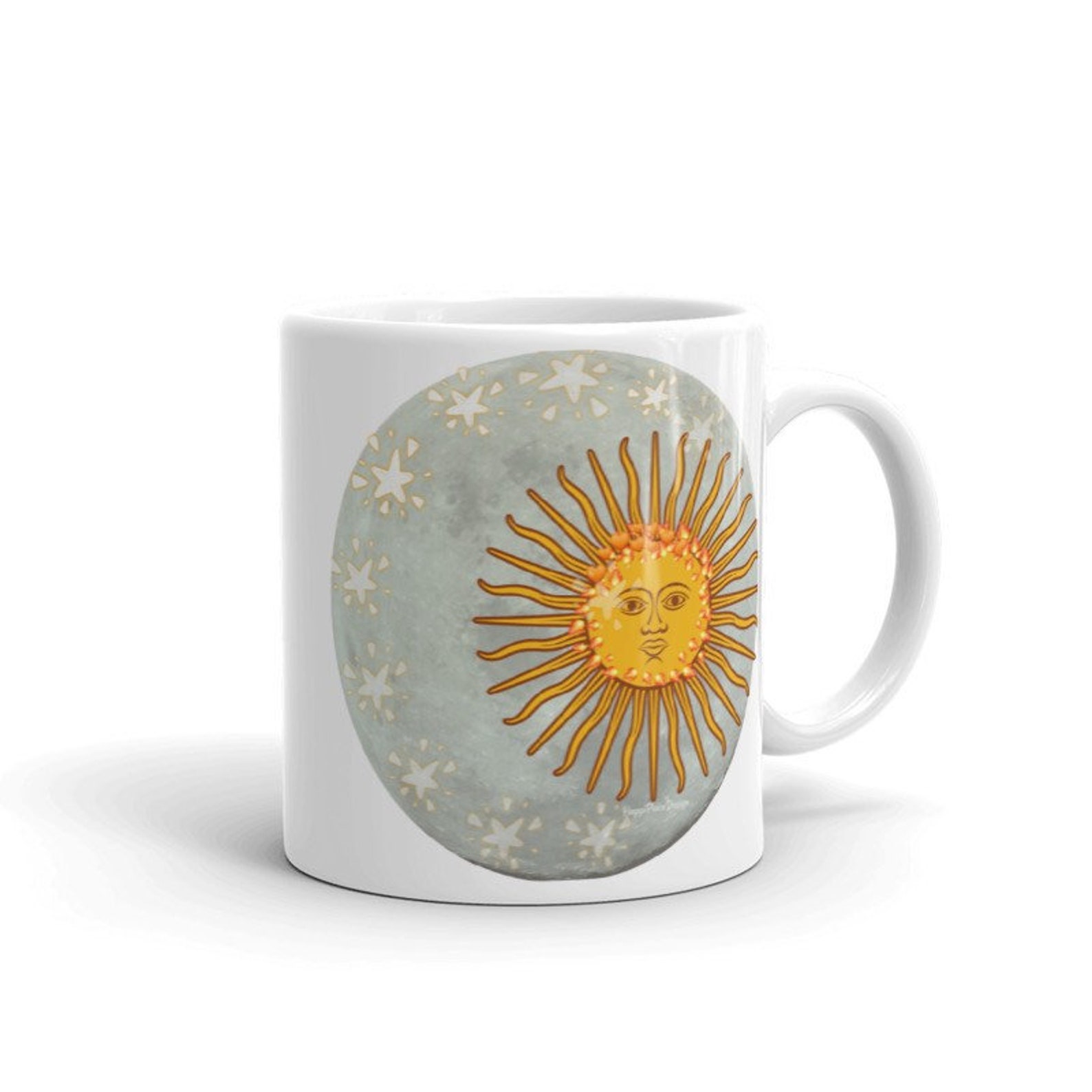 Moon & Sun Mug, Sun and Moon Mug, Taza con Luna, Taza con Sol - Etsy España