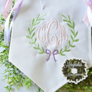 Monogrammed Baby Girl Canvas Banner, Nursery Decor - Etsy
