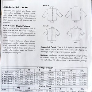 Sewing Pattern Vintage Mandarin Shirt Jacket - Etsy