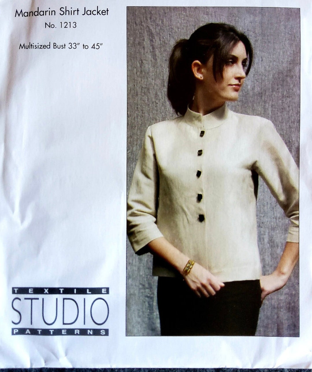 Sewing Pattern Vintage Mandarin Shirt Jacket - Etsy