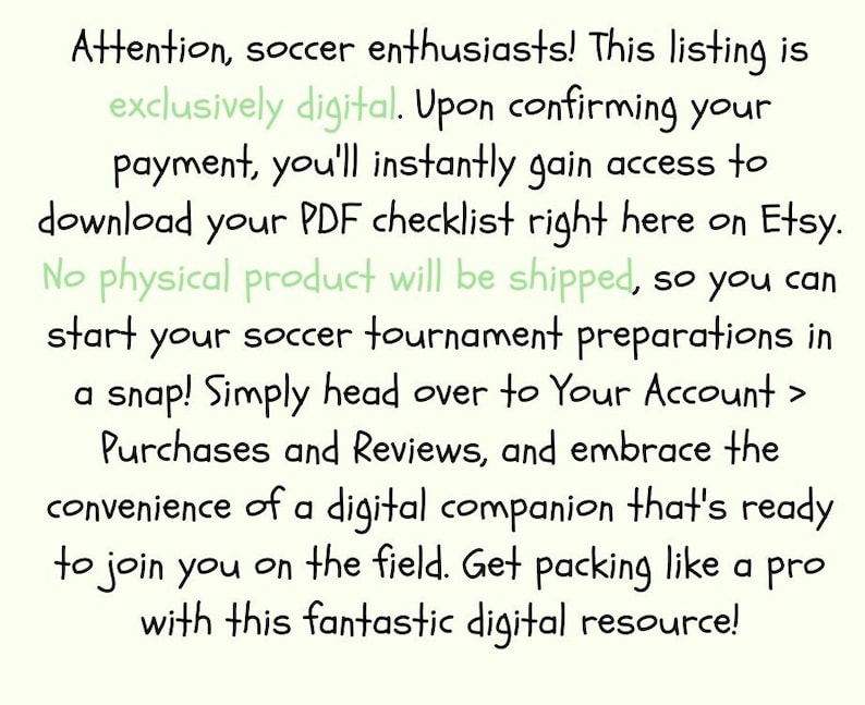 Soccer Tournament Checklist - Boy's Soccer Tournament Checklist ...