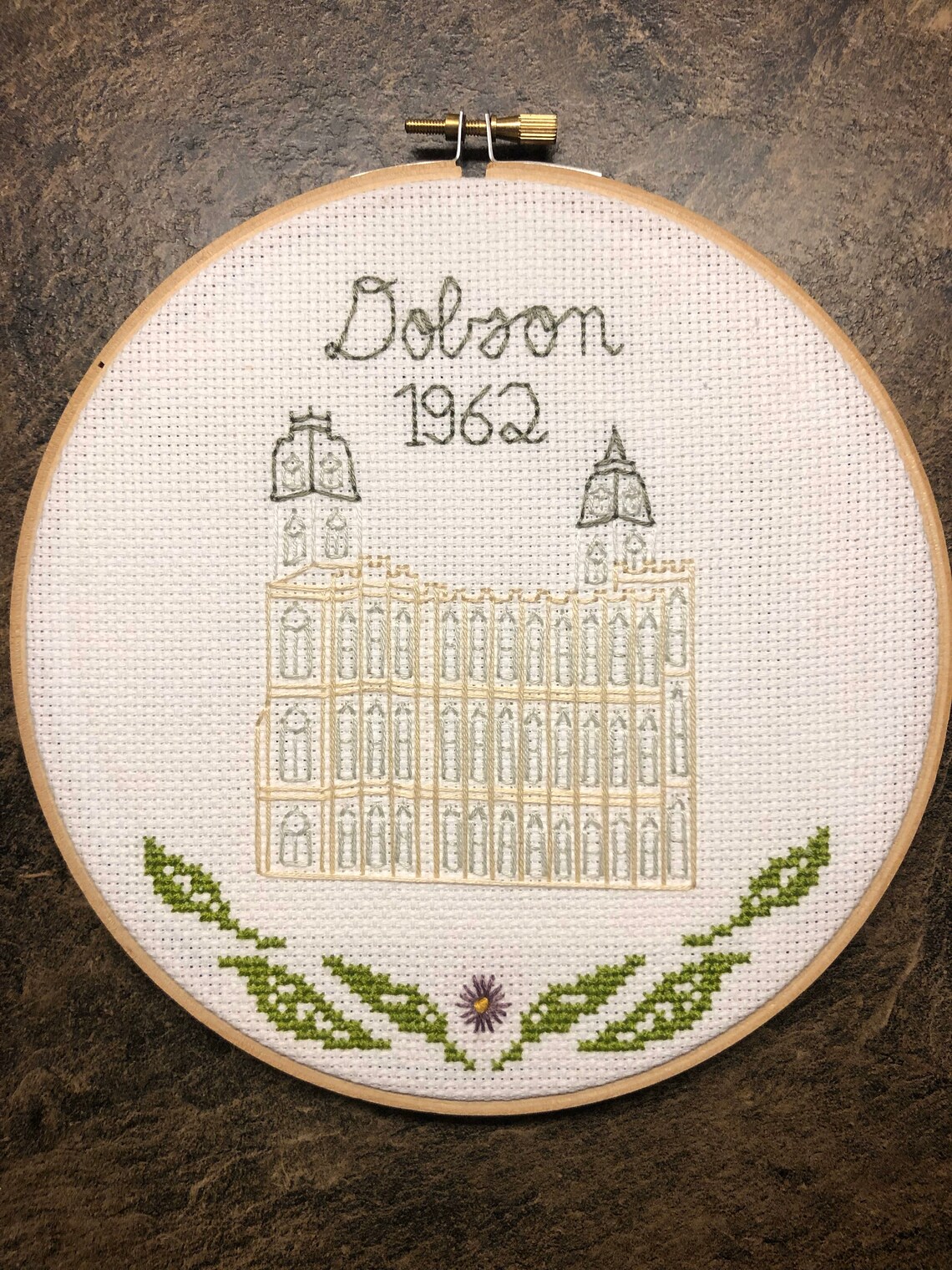 Temple Cross Stitch - Etsy