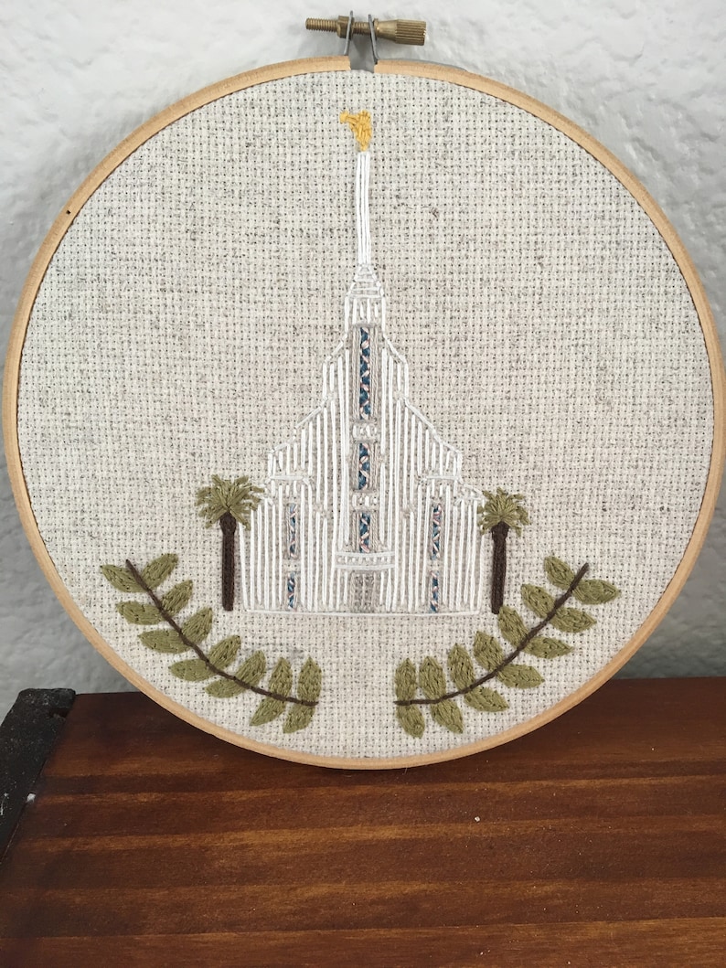 Temple Cross Stitch - Etsy