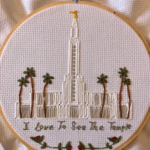 Temple Cross Stitch - Etsy