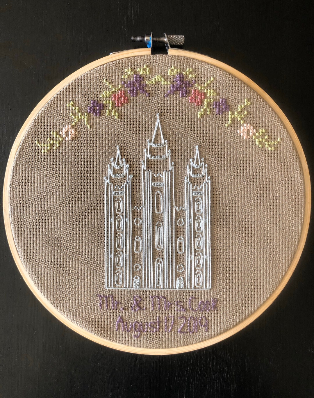 Temple Cross Stitch - Etsy