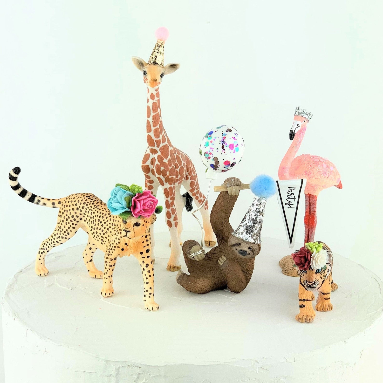 Tiger Cub Cake Topper/safari Party Cake/safari Animal Cake - Etsy
