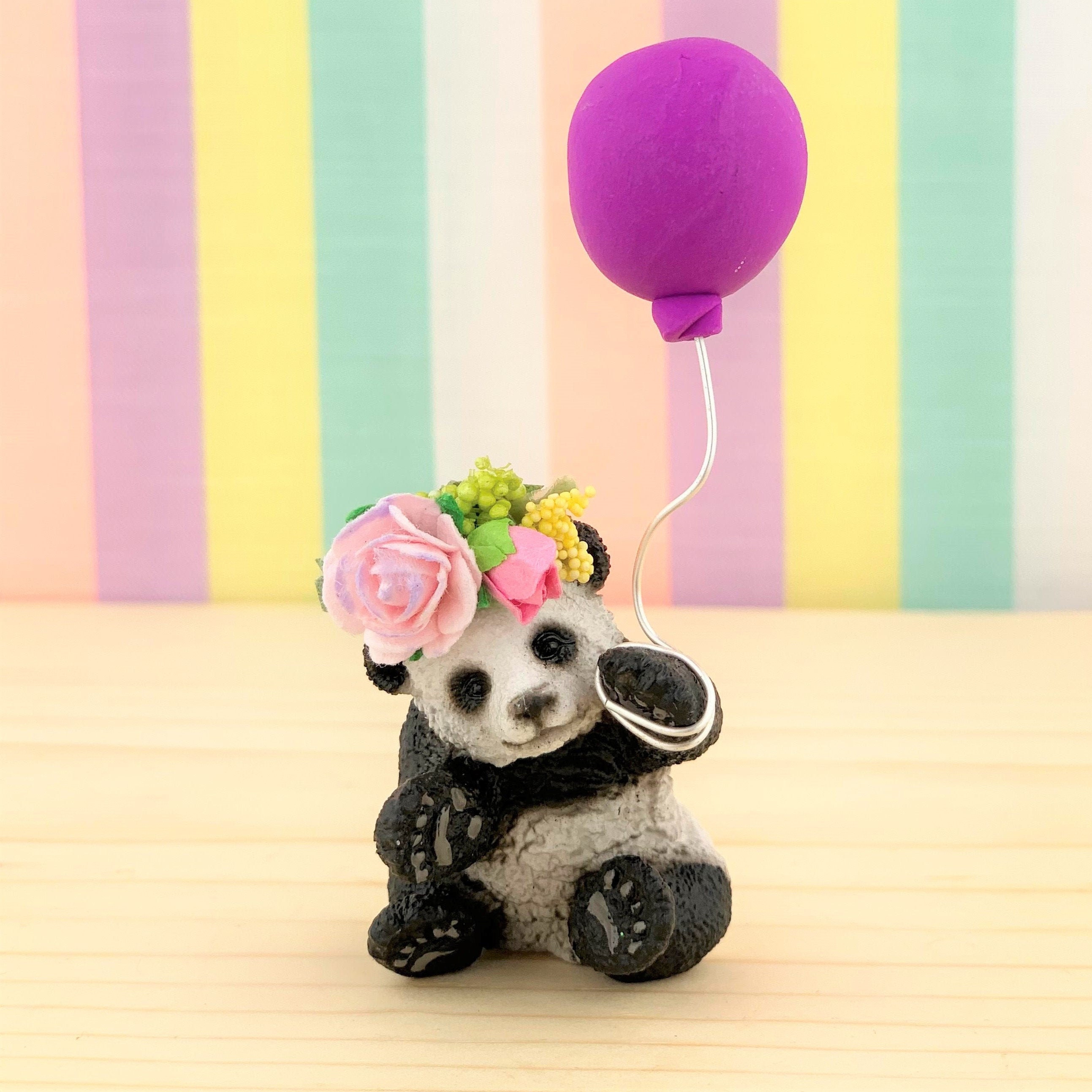 Panda Cub Cake Topper/safari Party Cake/safari Animal Cake Toppers ...