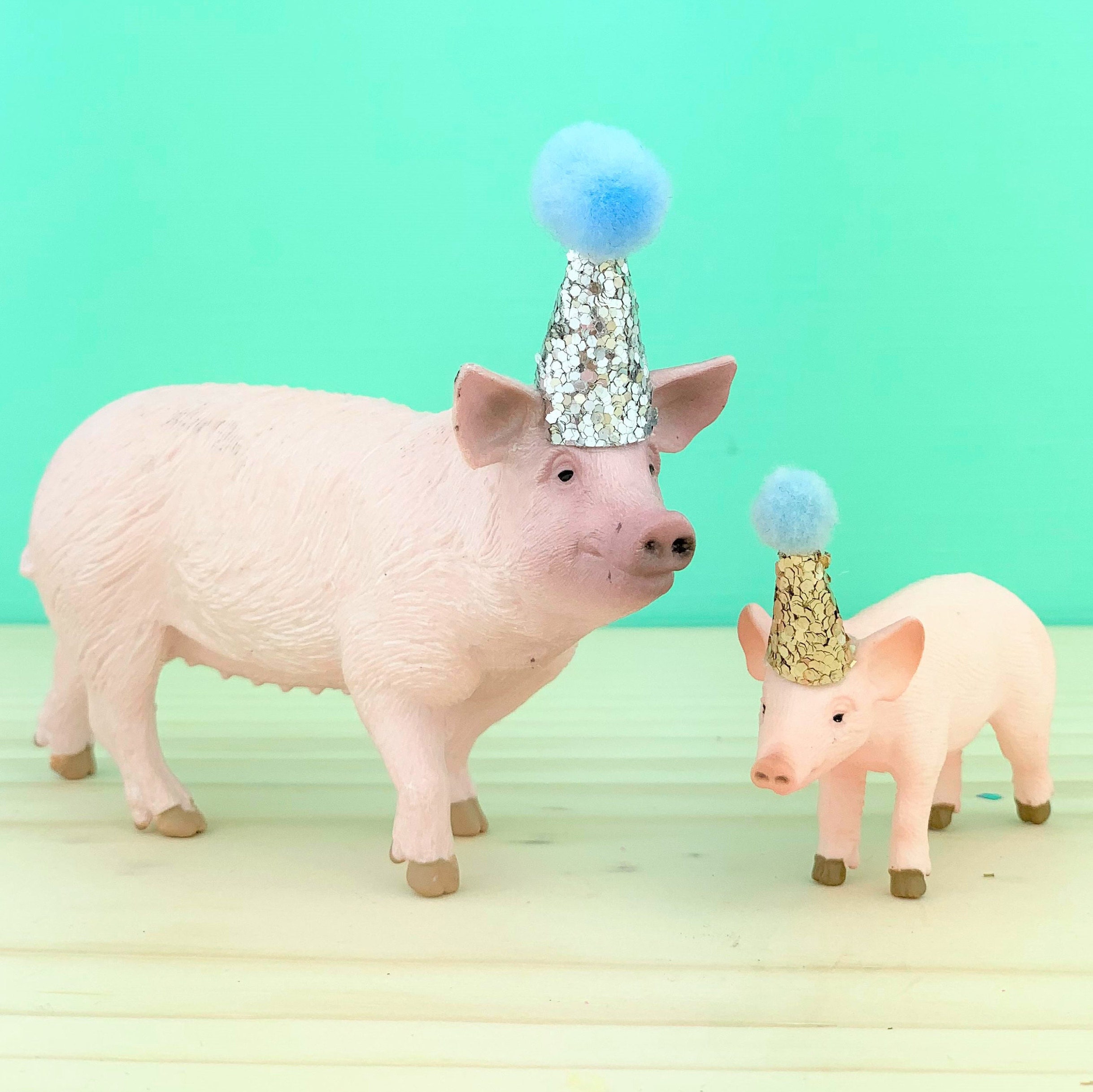 Pig Cake Topper/Farm Party Cake/Farm Animal Cake Toppers/Party | Etsy