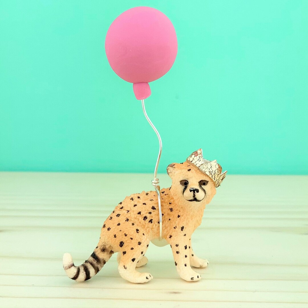 Cheetah Cub Cake Topper/safari Party Cake/safari Animal Cake Toppers ...