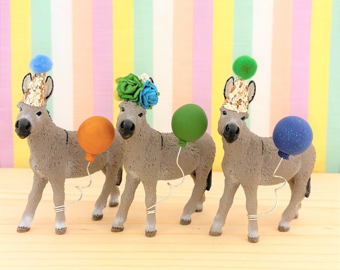 Donkey Cake Topper/farm Party Cake/farm Animal Cake Toppers/party ...