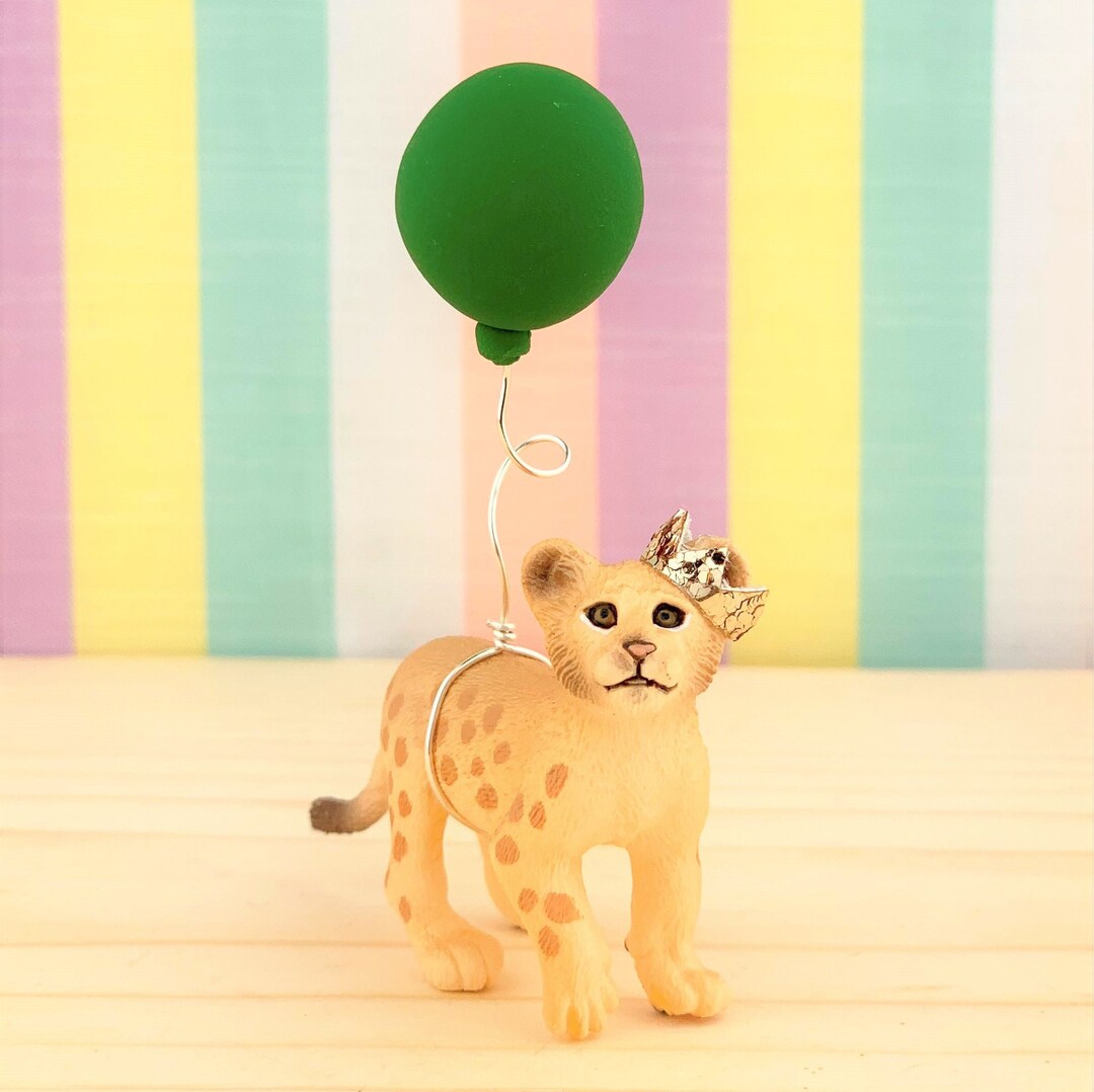 Lion Cub Cake Topper/safari Party Cake/safari Animal Cake Toppers/party ...