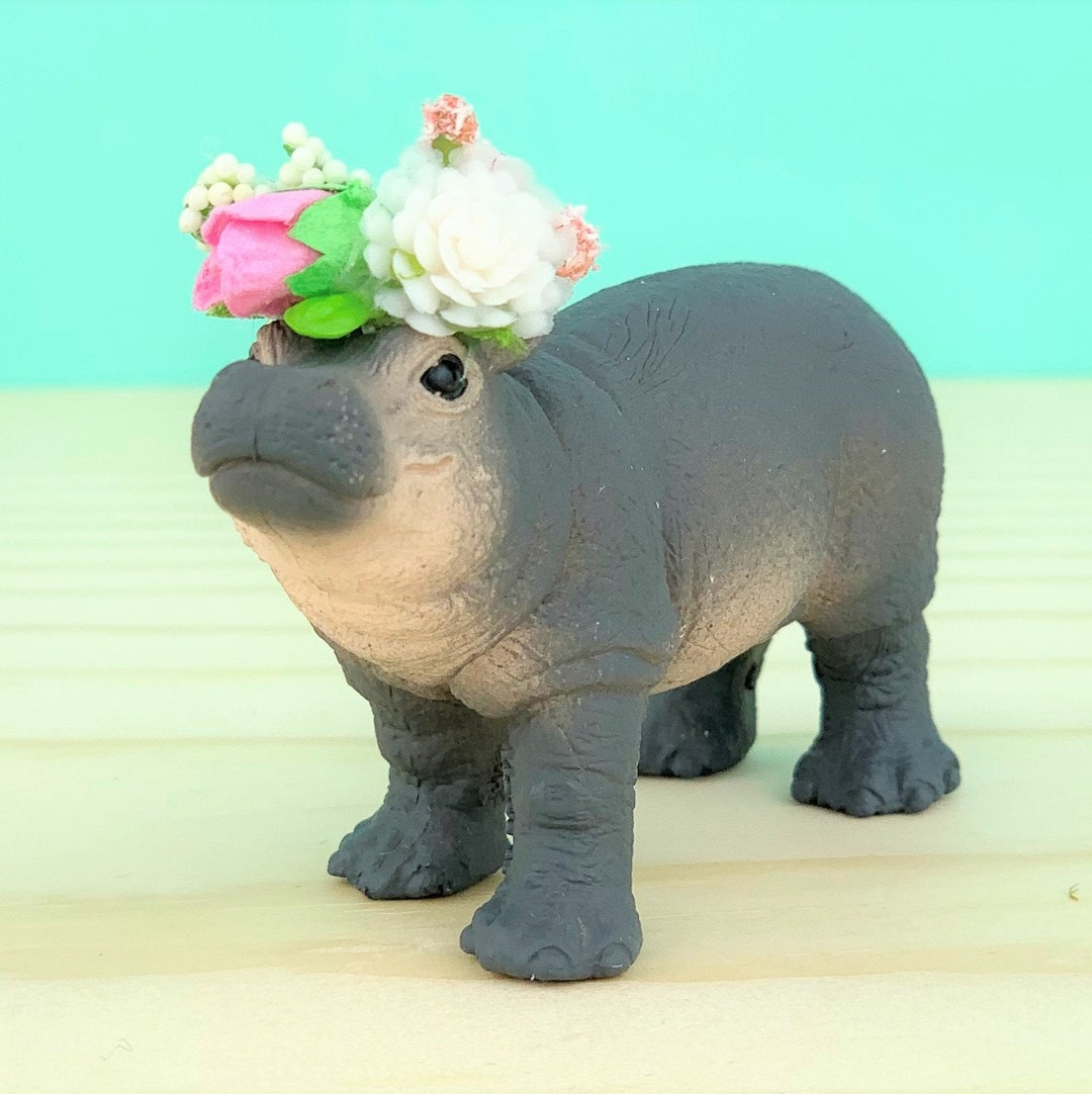Baby Hippopotamus Cake Topper/safari Party Cake/safari Animal - Etsy