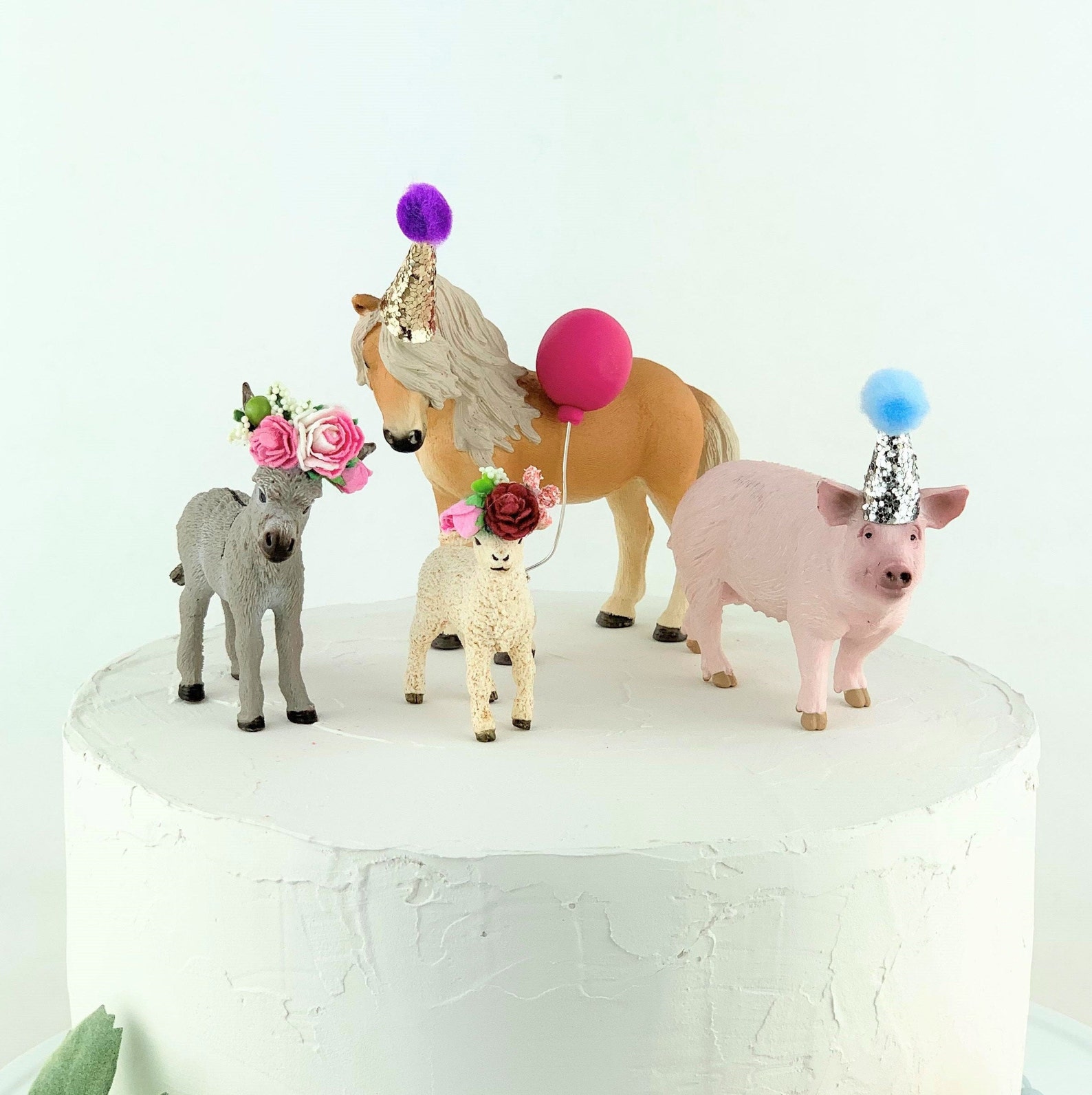 Sheep Cake Topper/farm Party Cake/farm Animal Cake - Etsy