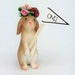 Rabbit Cake Topper/farm Party Cake/farmanimal Cake Toppers/party ...