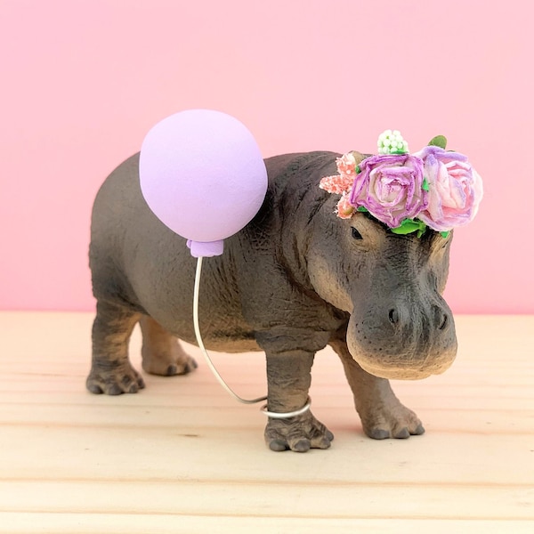 Hippo Cake Topper - Etsy
