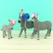 Donkey Foal Cake Topper/farm Party Cake/farm Animal Cake Toppers/party ...
