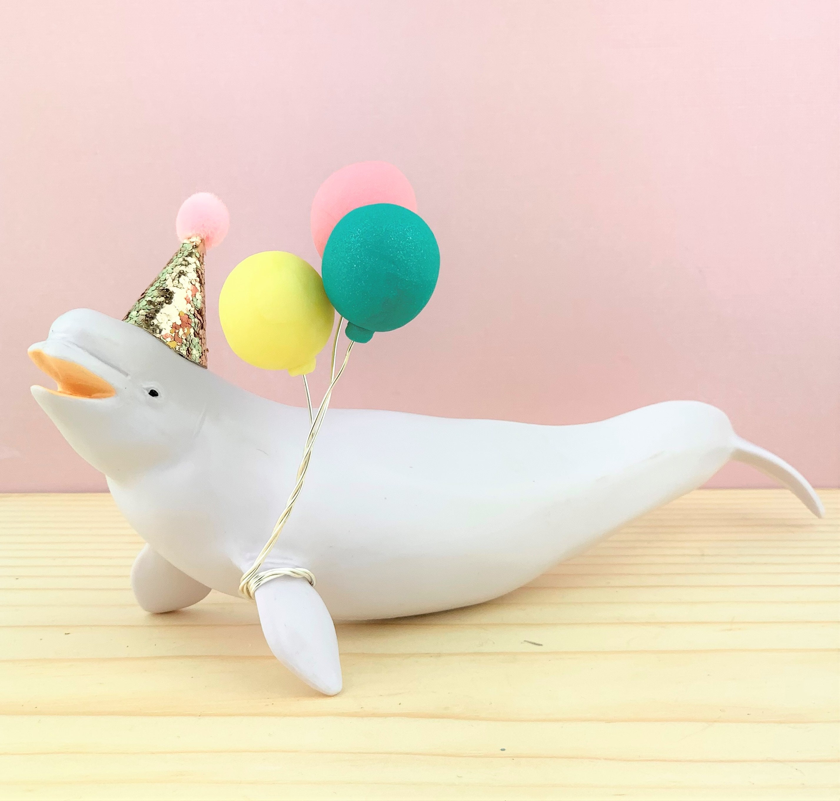 Beluga Whale Cake Topper/safari Party Cake/safari Animal Cake - Etsy