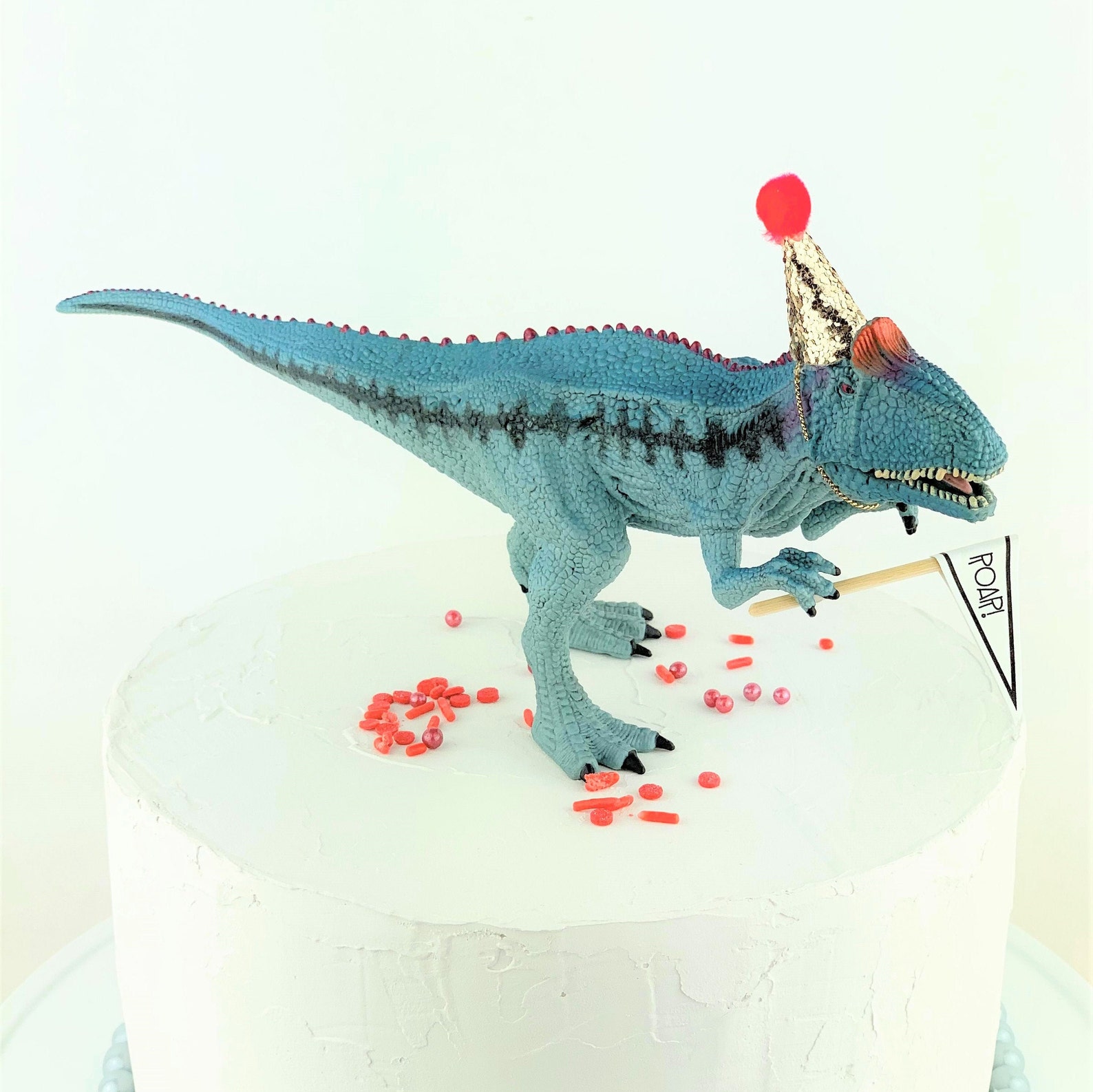 Cryolophosaurus Dinosaur Cake Topper/dinosaur Party Cake/dinosaur ...