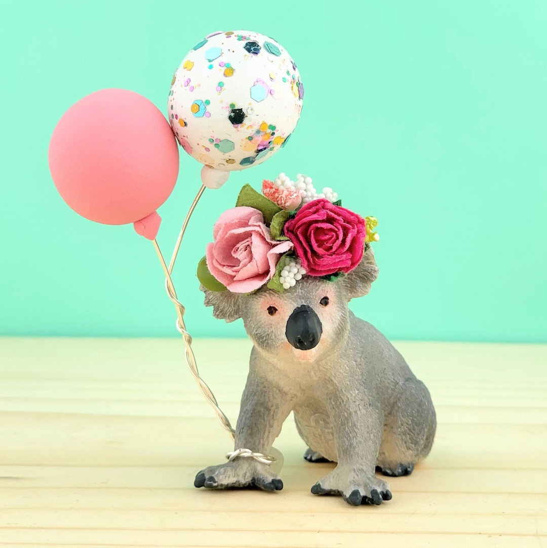 Koala Cake Topper/forest Party Cake/forest Animal Cake Toppers/party ...