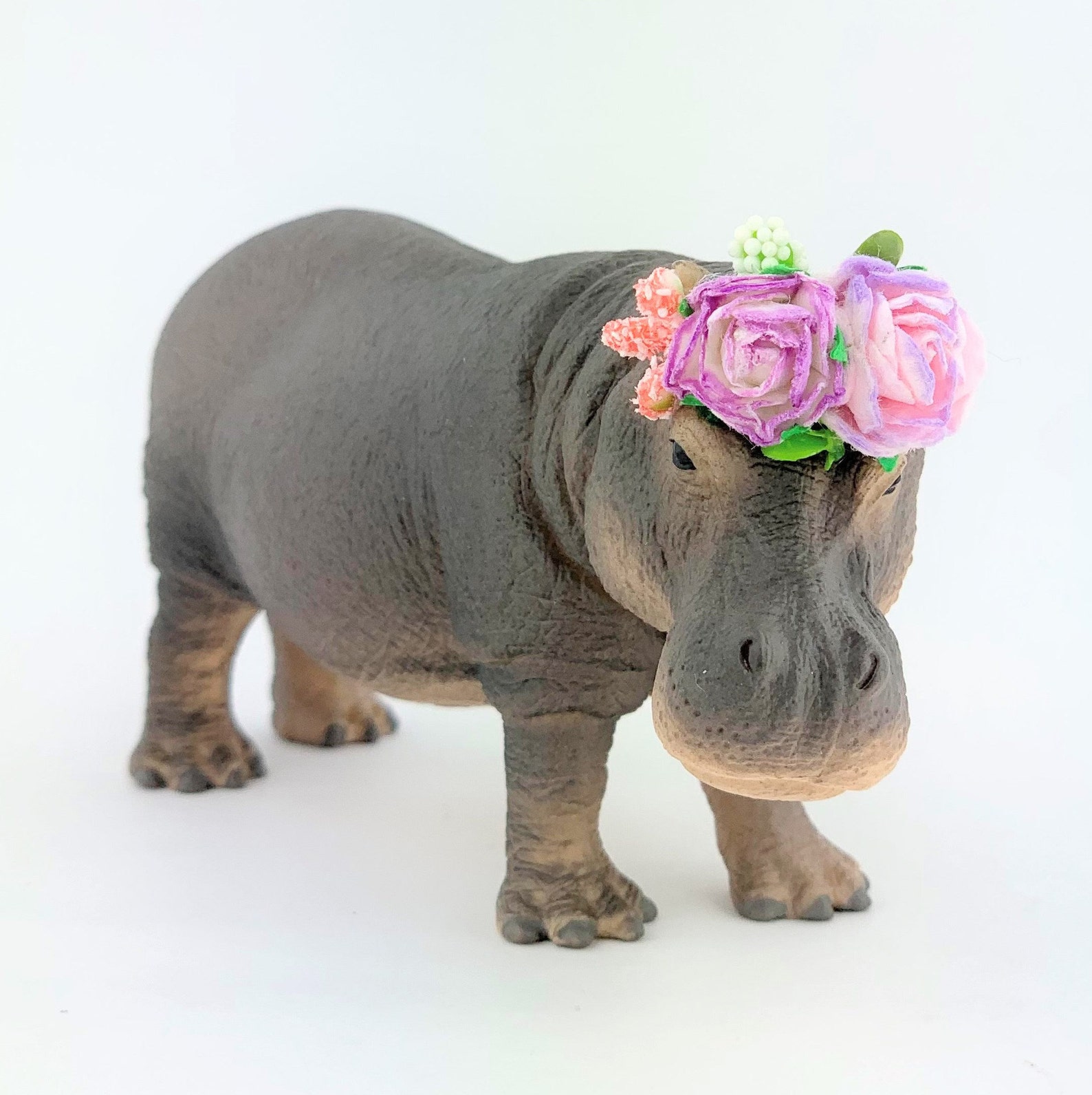 Hippopotamus Mom Cake Topper/safari Party Cake/safari Animal Cake ...