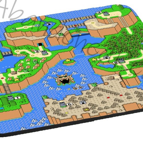 Super Mario World Map Original or Autumn Flavored | Etsy