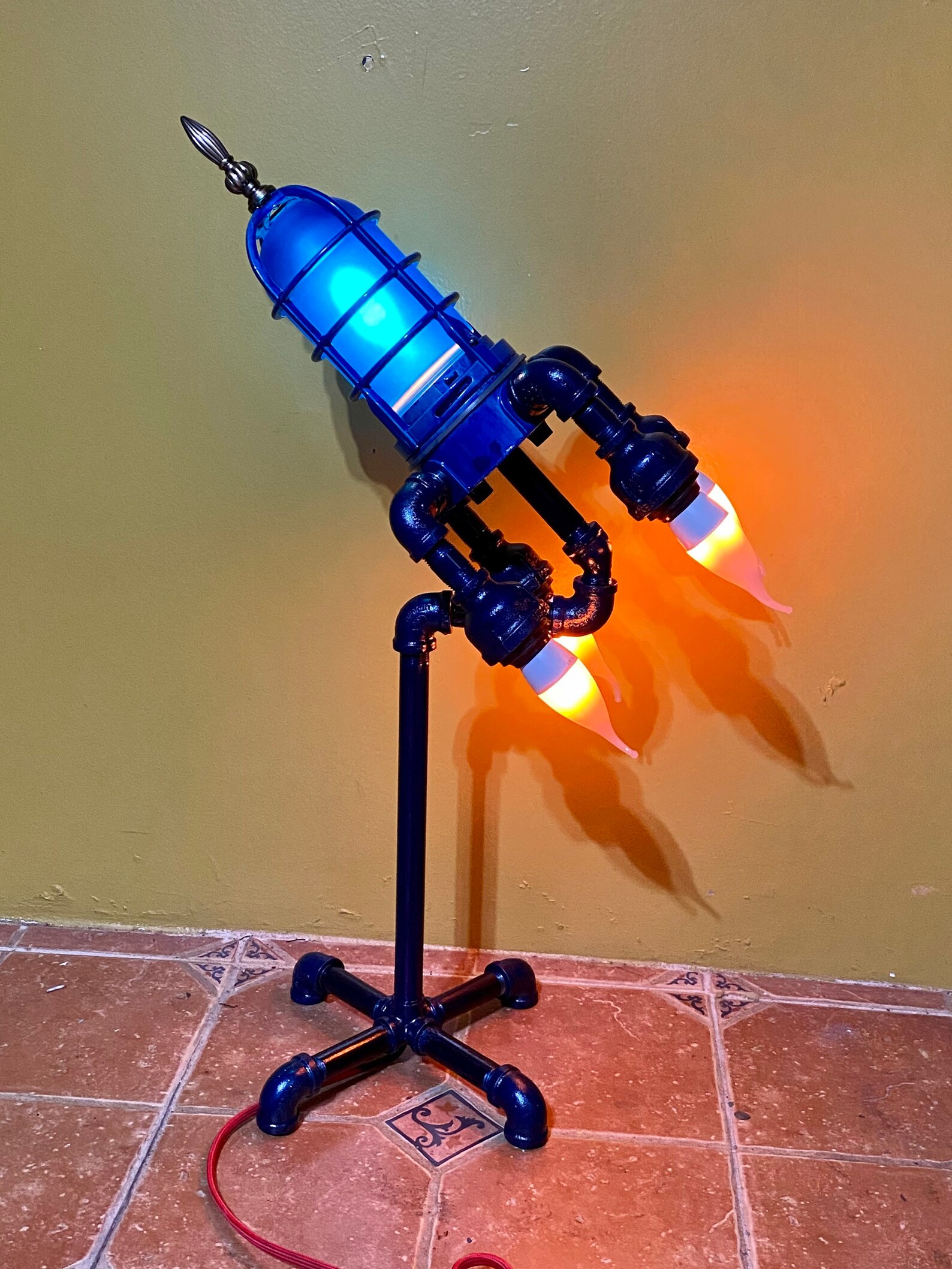 Steampunk Rocket Lamp | Etsy