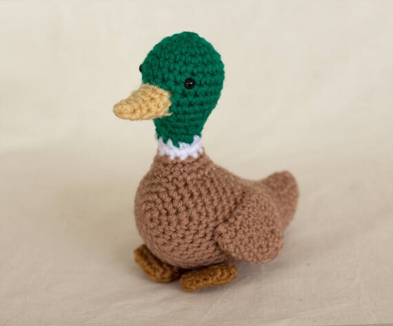 Duck Crochet Pattern Amigurumi Bird Mallard Duck