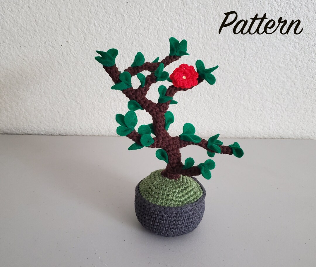 Plum Bonsai Tree Crochet Amigurumi Pattern - Etsy