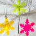 Neon Snowflake Ornament Gift Set (rave Gifts, EDM, Festival Accessories ...