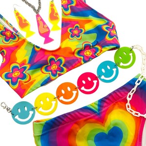 Taste the Kandi Smiley Face Belt rave Accessory, Music Festival, Edc ...